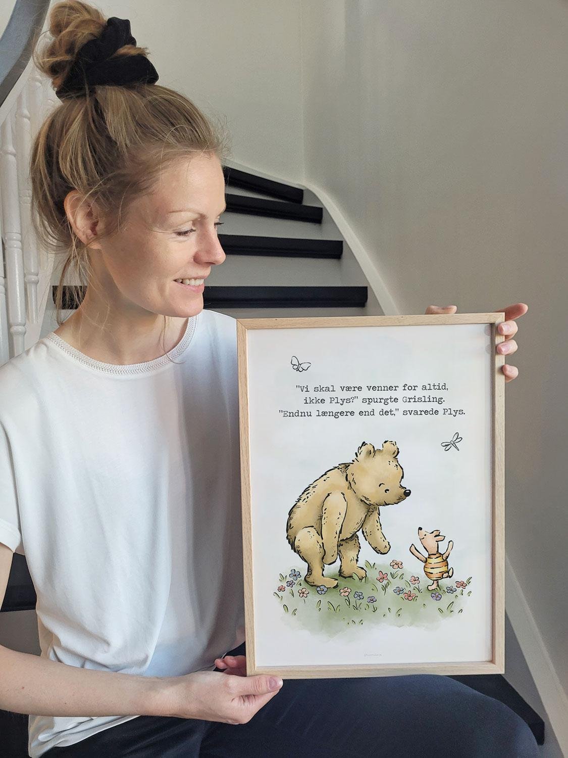 Peter Plys plakat - Venner for altid | Unik Plakat